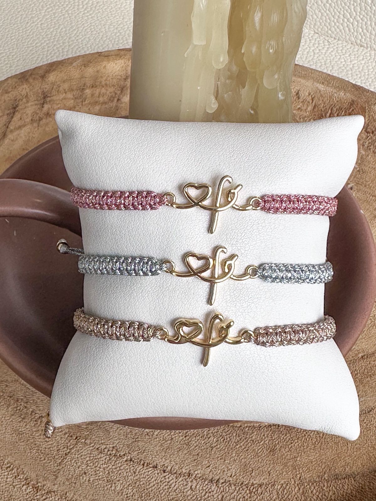 Pulsera Hilo Love Fe Rodio - Magdalenas tienda de fe